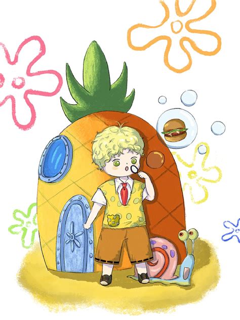 Q版 拟人 海绵宝宝佩小姐pf 站酷zcool