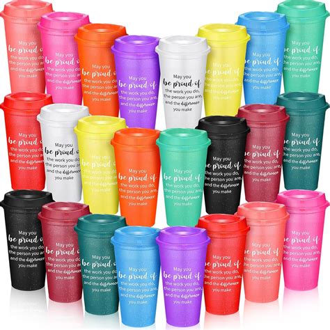 Skylety 24 Pcs Appreciation Tumblers Ts Bulk 16 Oz