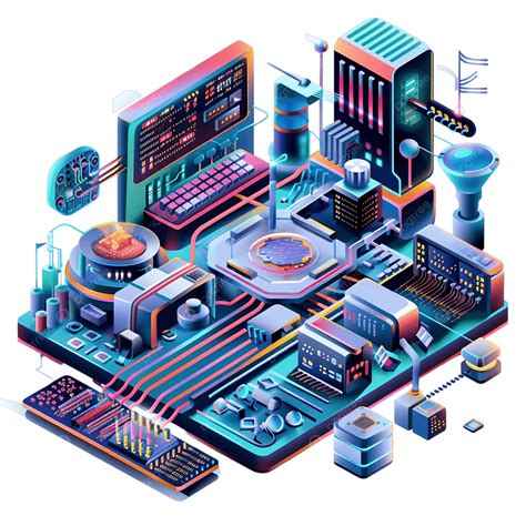 Isometric Digital Technology Big Data Machine Learning Business