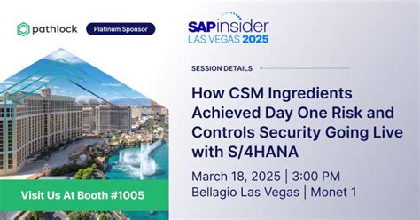 Sapinsider Pathlock S4hana Security Riskmanagement Compliance Techinnovation