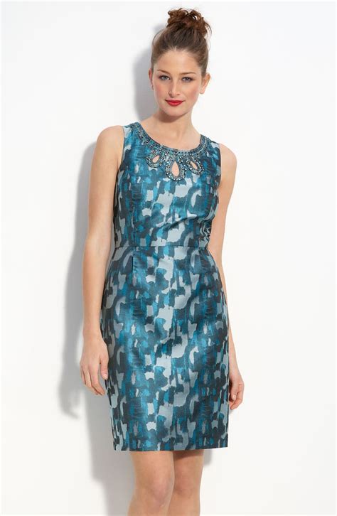 Tahari By Arthur S Levine Shantung Sheath Dress Nordstrom