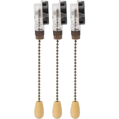 Interrupteur De Lumière De Ventilateur De Plafond 250v 125v Cuivre Pur