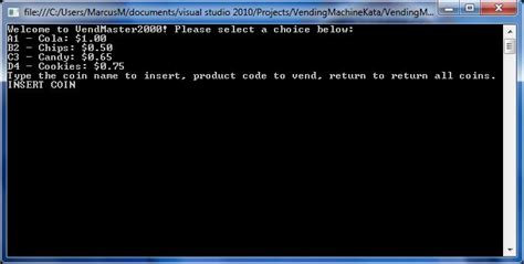 Github Megamanexpertvending Machine Kata Test Driven Development In Application Development