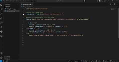 python internship coding temperatureconverter learning cognifyz… david kuriyan