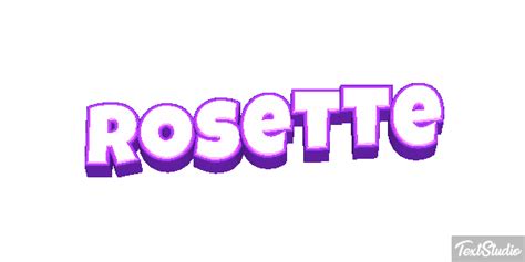 Rosette Name Animated  Logo Designs