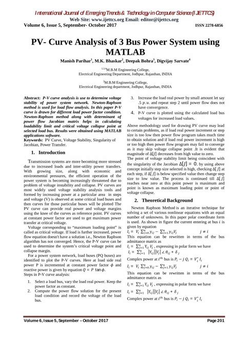 PDF PV Curve Analysis Of 3 Bus Power System Using PV Curve Analysis Of 3 Bus Power