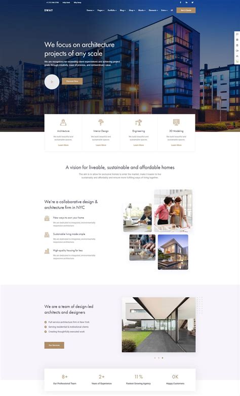 30 Best Architecture Wordpress Themes 2021 Free And Premium Theme Junkie