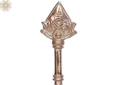 6 Hindu God Murugan Divine Spear Vel In Bronze Exotic India Art