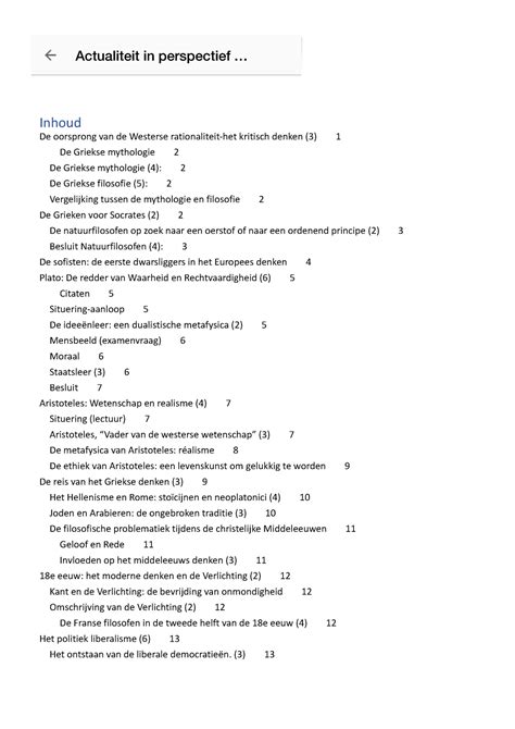 Actualiteit In Perspectief Samenvatting Final V1 Inhoud De Oorsprong