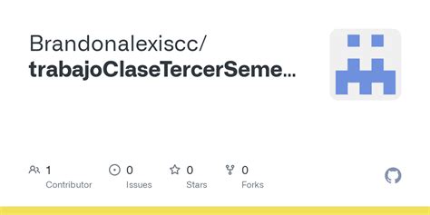 Github Brandonalexiscctrabajoclasetercersemestre