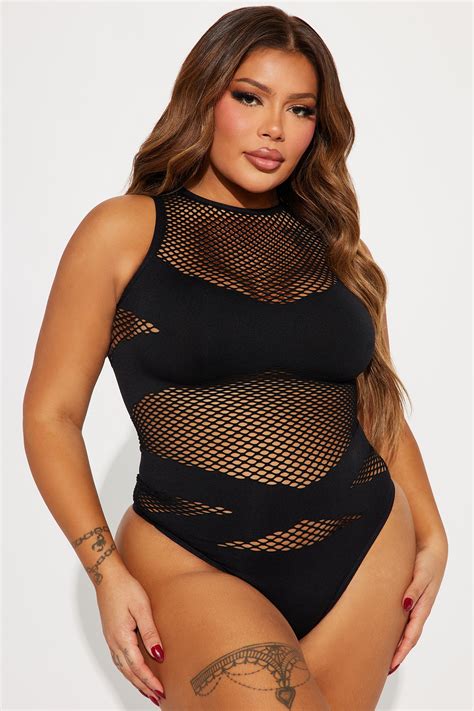 X Rated Teddy Bodystocking Black Fashion Nova