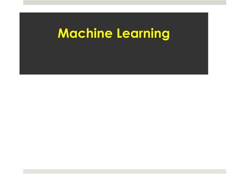 Machine Learning Course Training Ppt