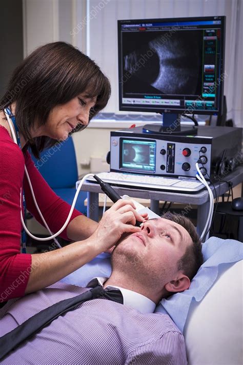 Ultrasound Eye Examination Stock Image C0163774 Science Photo