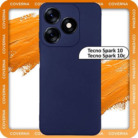 Чехол на Tecno Spark 10 10c Техно Спарк 10 10с накладка с однотонной матовой поверхностью
