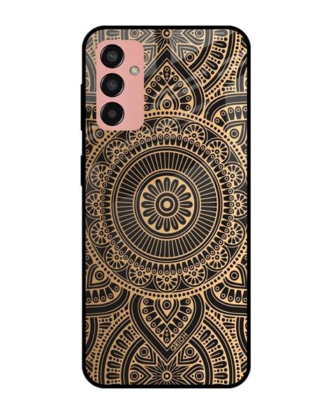 Buy Luxury Mandala Printed Premium Glass Cover For Samsung Galaxy M Shock Proof Scratch