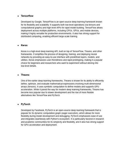 Deep Learning Packages Theory Pdf