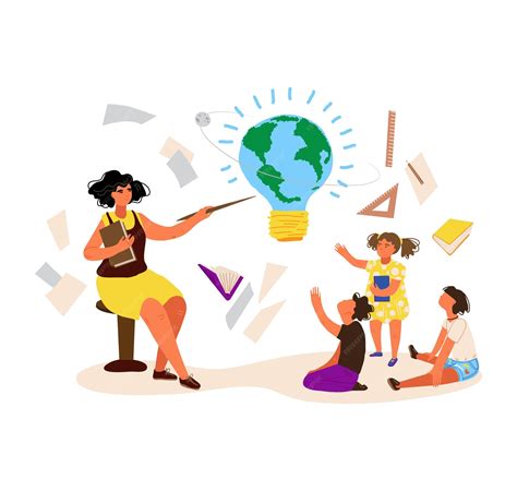 Premium Vector Interesting Idea People Certain Profession Teacher