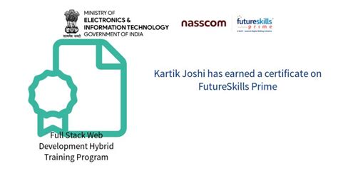 Kartik Joshi On Linkedin Posted From Futureskills Prime