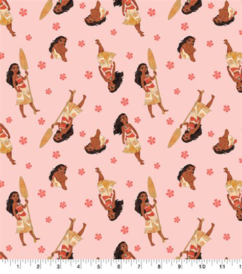 Disney Princess Moana Floral Cotton Fabric Joann