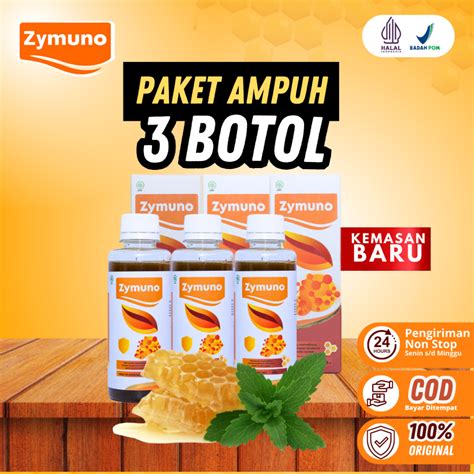 Jual PAKET 3 BOX ZYMUNO 100 MADU ASLI HERBAL ALAMI Imunoterapi