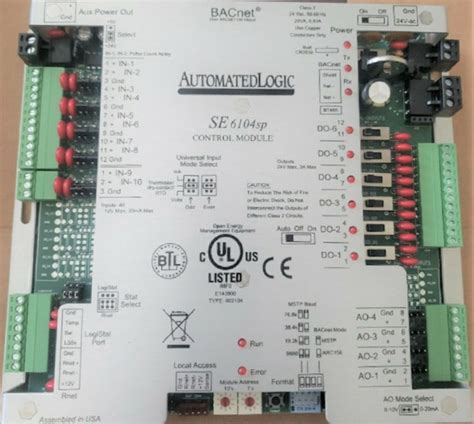 Alc Automated Logic Corporation Se6104sp Single Equipment Controller 20 Point [refurbished]