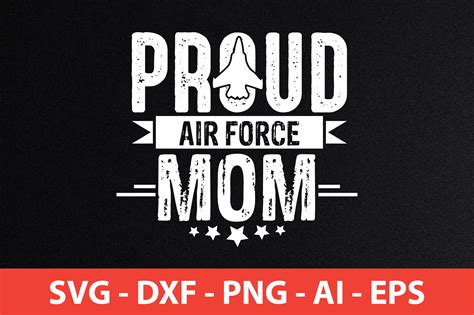 Proud Air Force Mom T Shirt Design Graphic By Craft Store · Creative