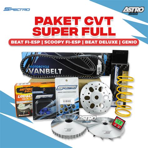 Jual Super Full Upgrade CVT BeaT Fi ESP Scoopy Fi ESP Genio Vario 110