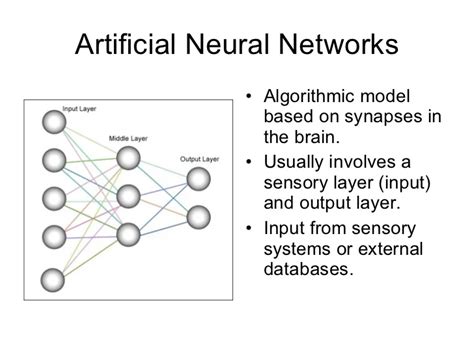 artificial neural network simulated neural network