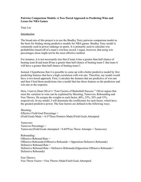 pdf pairwise comparison models a two tiered approach to · pdf
