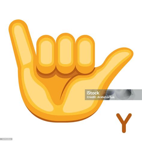 벡터 수화 아이콘 문자 Y 개념에 대한 스톡 벡터 아트 및 기타 이미지 개념 개념 기호 개념과 주제 Istock