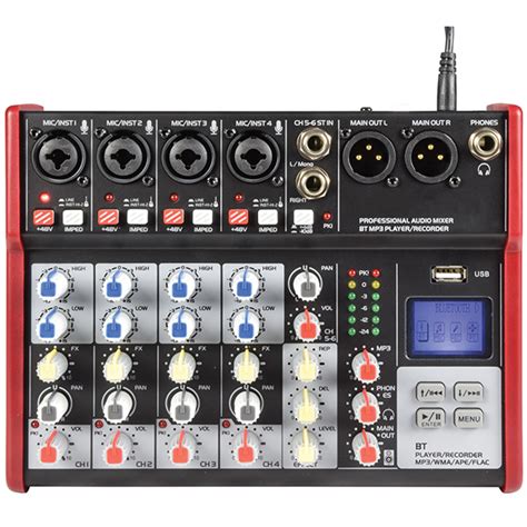 CITRONIC CSM 6 MUSIC MIXER WITH BT USB MP3 Stage One