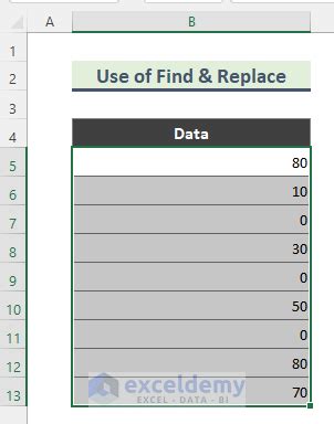 How To Remove 0 From Excel 7 Methods ExcelDemy