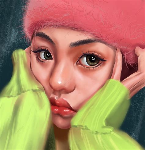 Beautiful Girl Ps Commercial Illustration Illustration Hand Draw