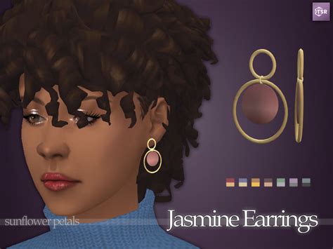 The Sims Resource Jasmine Earrings