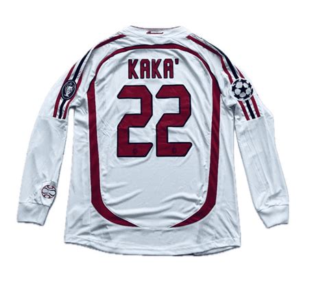 Pro Ac Kaka Jersey Retro 06 07 Long Sleeve Soccer Jerseys Football