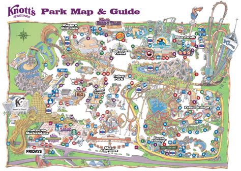 Knotts Berry Farm Map And Brochure 1988 2023