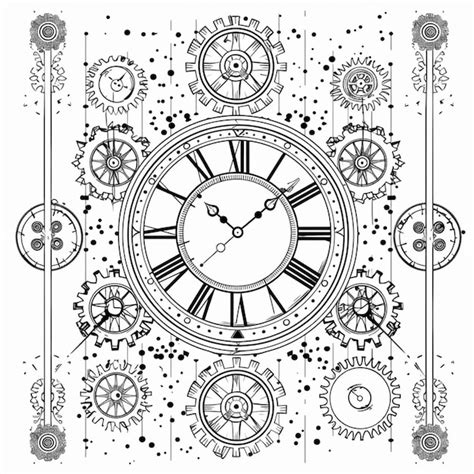 Premium Photo A Close Up Of A Clock With Gears And A Clock Face