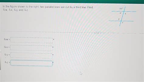 Solved In The Figure Shown To The Right Two Parallel Lines Chegg
