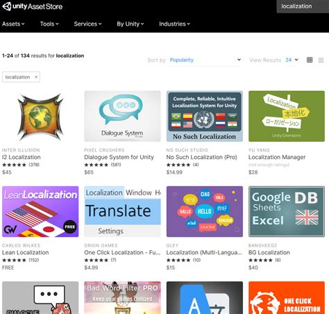 Unity Asset Store Localization Giải Pháp Toàn Diện Cho Phát Triển đa Ngôn Ngữ