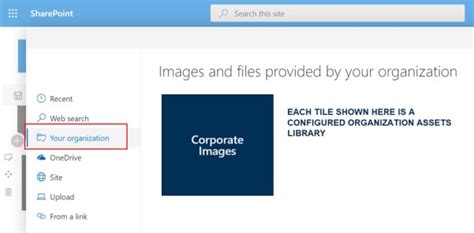 How To Configure And Use Sharepoint Online Organization Assets Library