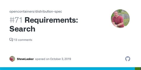 Requirements Search · Issue 71 · Opencontainersdistribution Spec