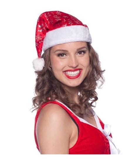Kerstmuts Sneeuwvlokken Feestbazaar Nl