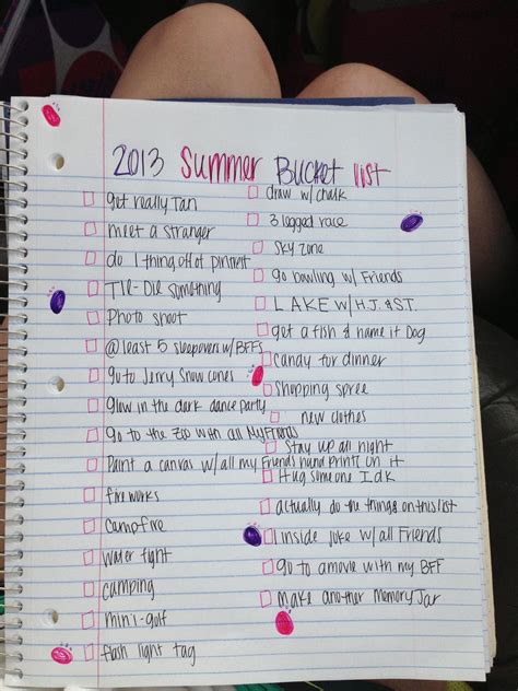 Summer Bucket List Summer Bucket List For Teens Summer Fun List