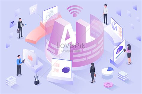Ai 인공 지능 25d 벡터 일러스트 일러스트 무료 다운로드 Lovepik