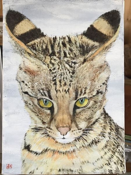 サバンナキャット by kamekoenアート絵画の販売 通販 サイト Artmeter 国内最大級のインディーズアート専門