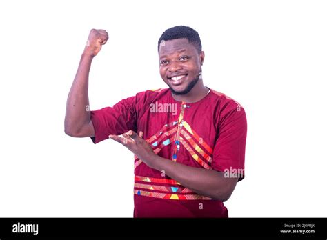 Handsome Young Man Wearing Loincloth Shirt Standing On White Background