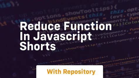 Reduce function in javascript shorts - YouTube