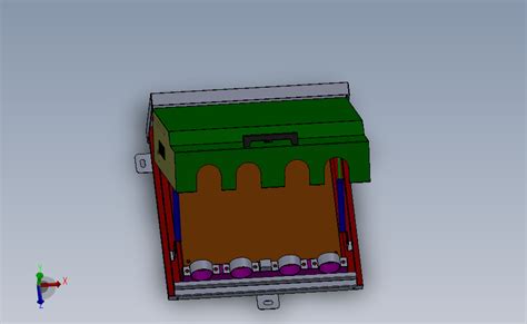 低压电缆分支箱solidworks 2012模型图纸下载 懒石网