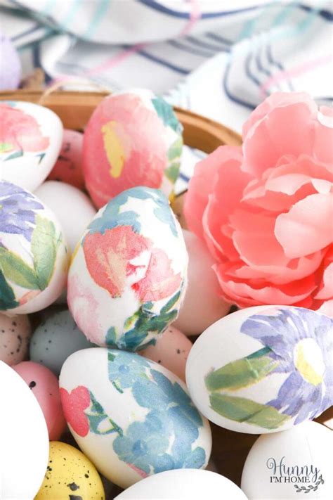 Easy Floral Farmhouse Easter Eggs Hunny I M Home