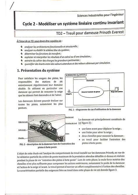 SOLUTION Td2 Cycle2 R Gulateur De Vitesse Automobile Treuil Pour